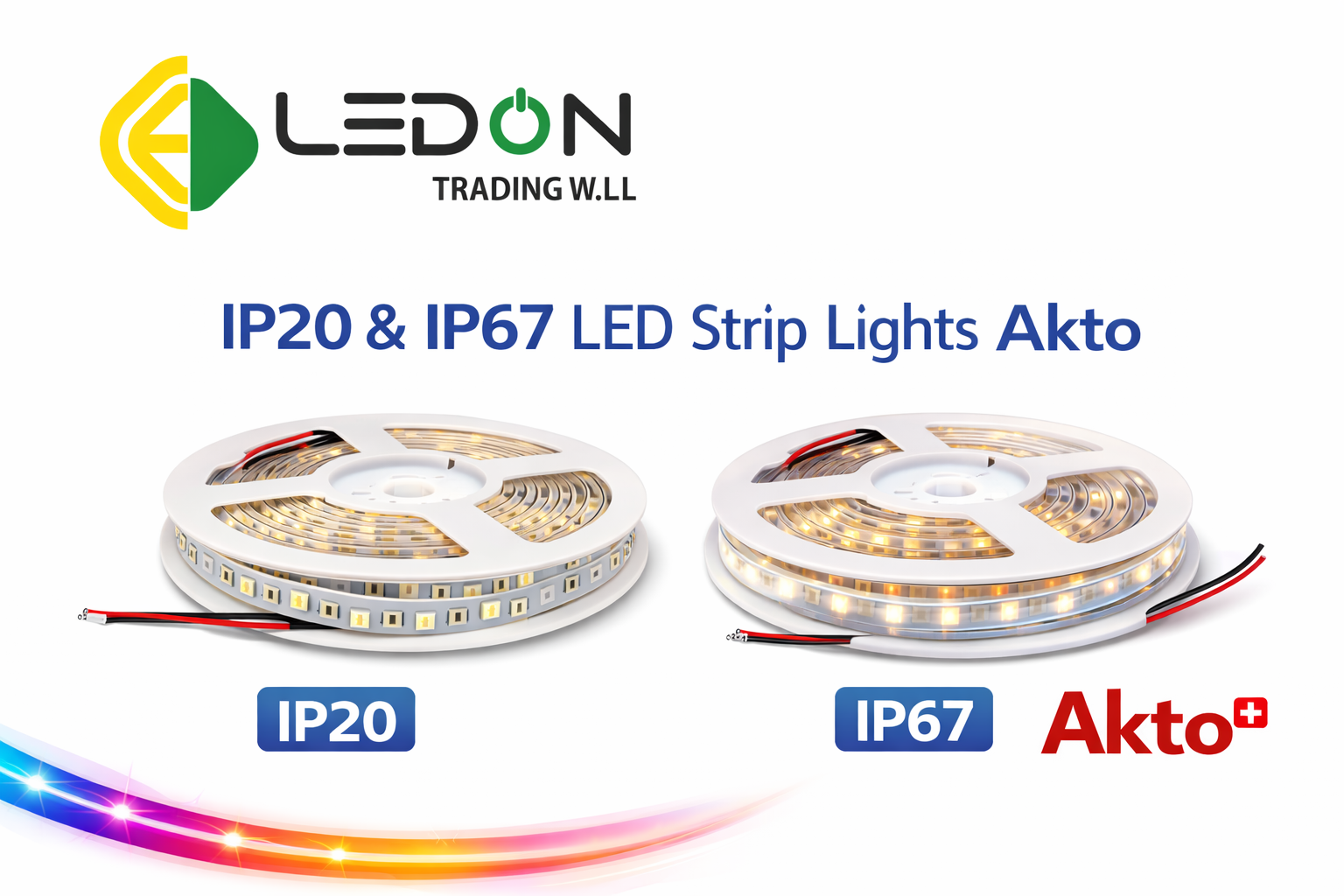 IP20 & IP67 LED Strip Lights Akto | LED ON Trading W.L.L Qatar